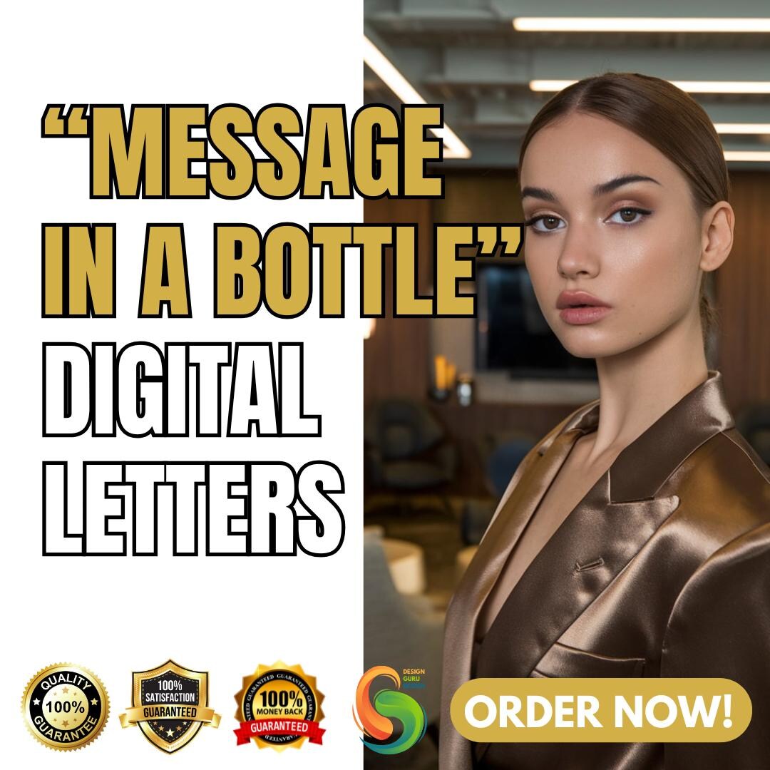Personalized Digital Message in a Bottle, Virtual Love Letter, Custom ...
