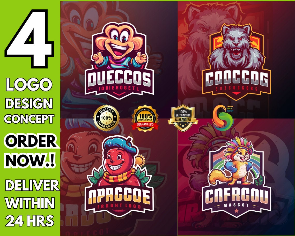 Custom Mascot, Logo Design, Team Mascot, Business Logo, Sports Mascot ...