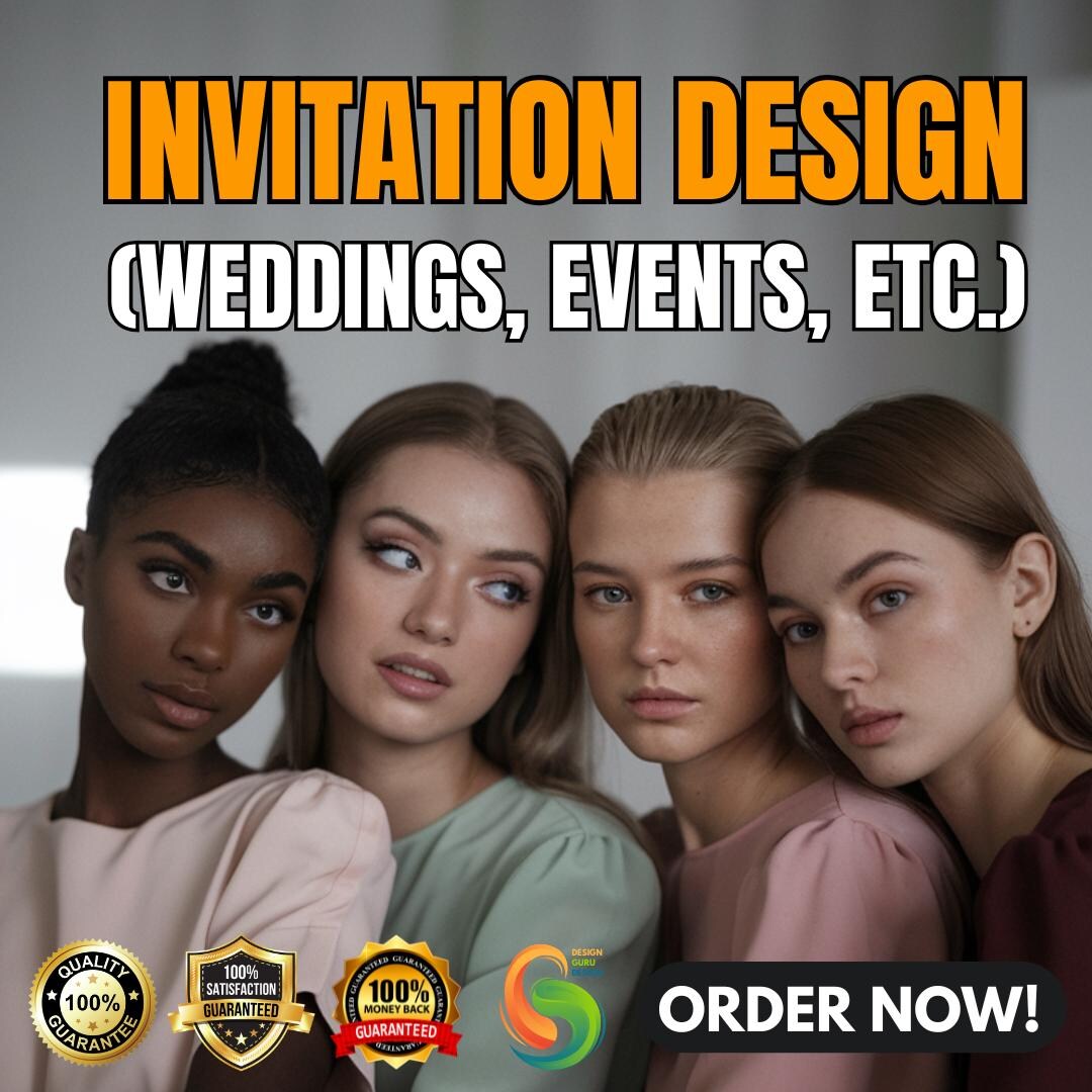 Professional Invitation Design | Custom Graphic Designer for Events ...