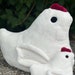 Bird Plushie Chicken Stuffed Animal White Red Hen Chick Made to Order ...