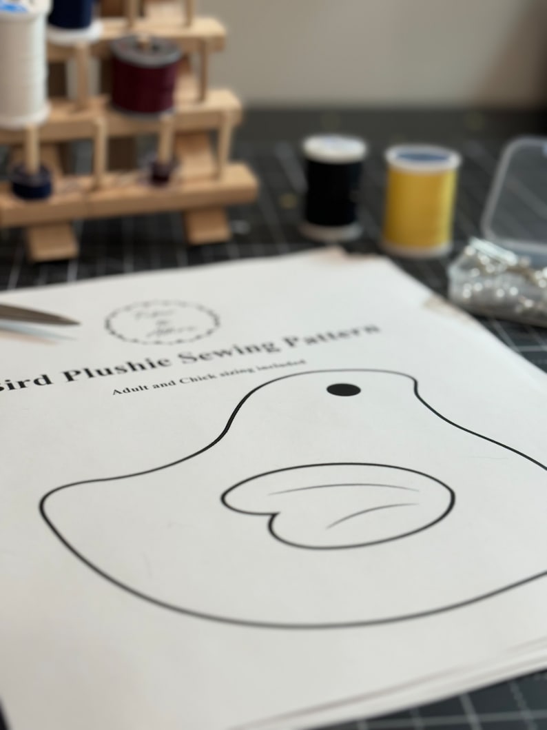 Digital File Bird Plushie Sewing Pattern Princess Tutu Stuffed Animal ...