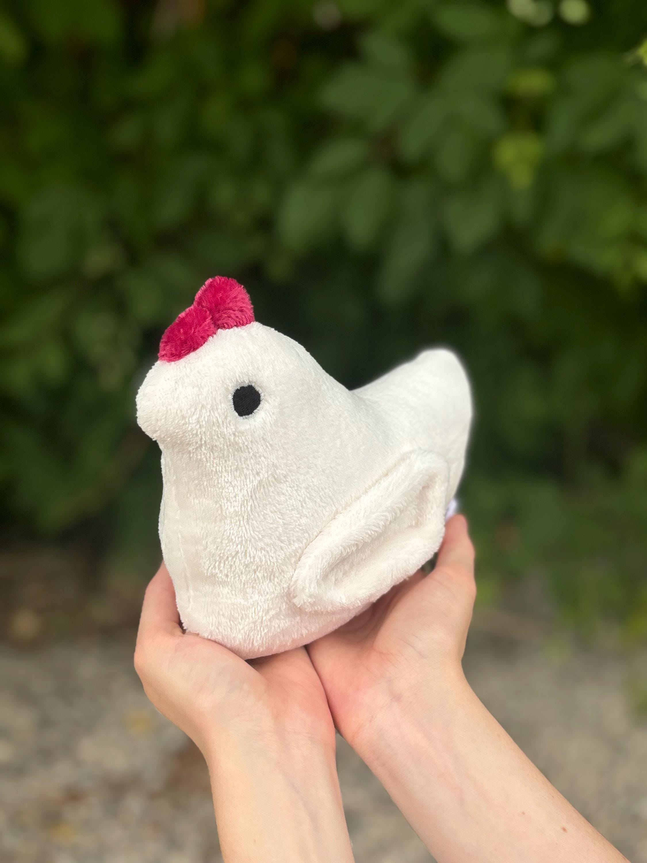 Bird Plushie Chicken Stuffed Animal White Red Hen Chick Made to Order ...