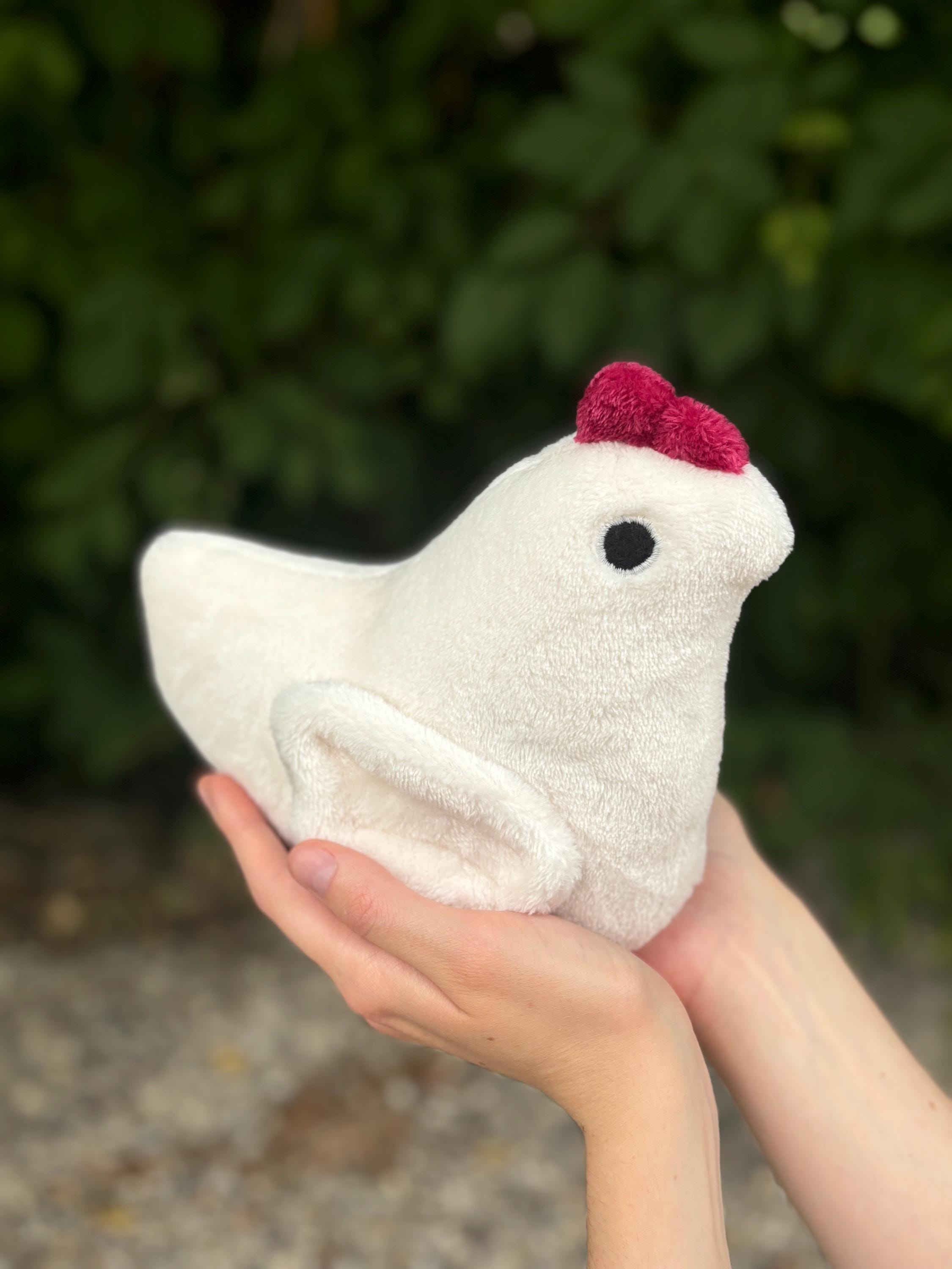 Bird Plushie Chicken Stuffed Animal White Red Hen Chick Made to Order ...
