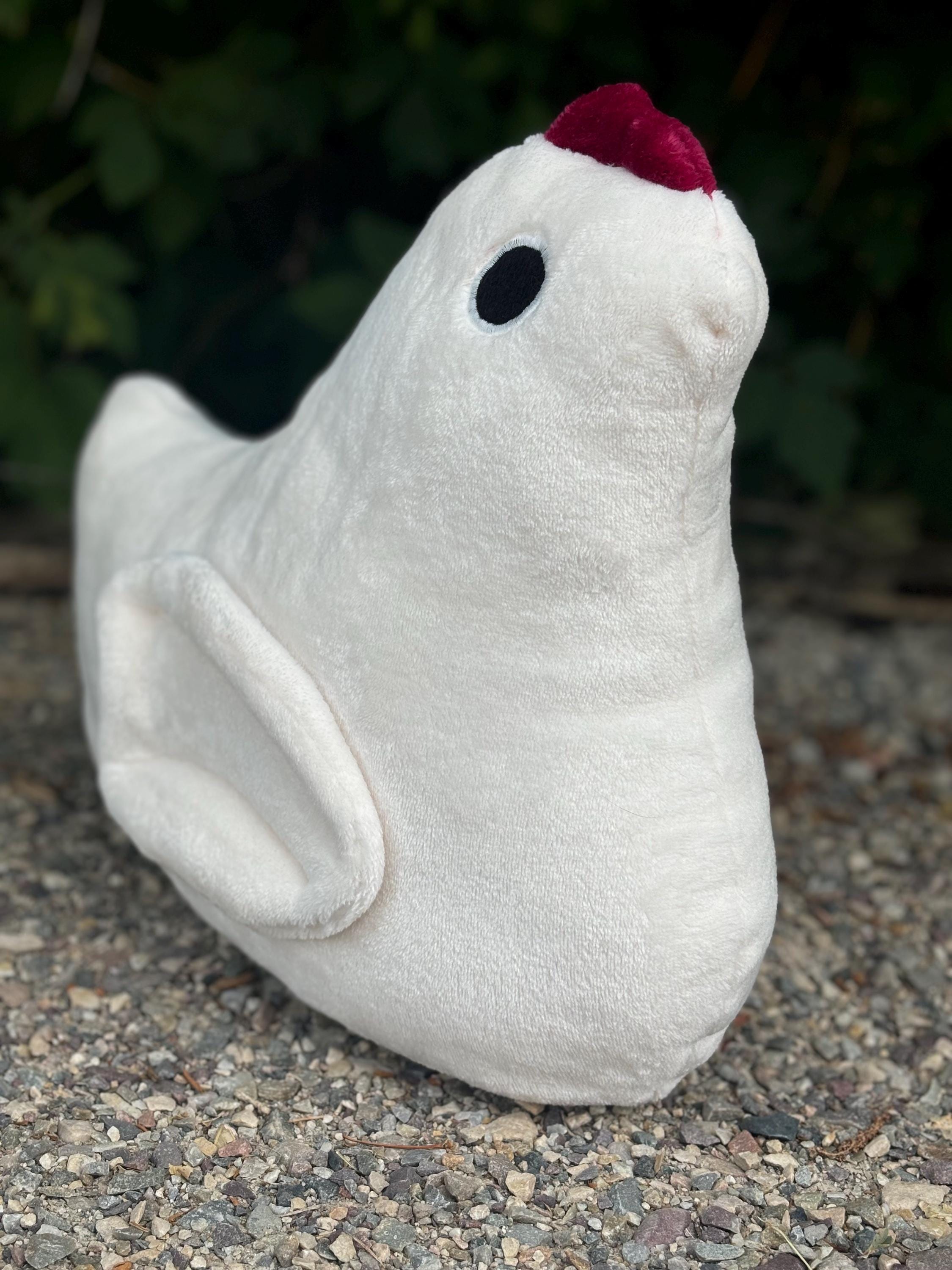Bird Plushie Chicken Stuffed Animal White Red Hen Chick Made to Order ...