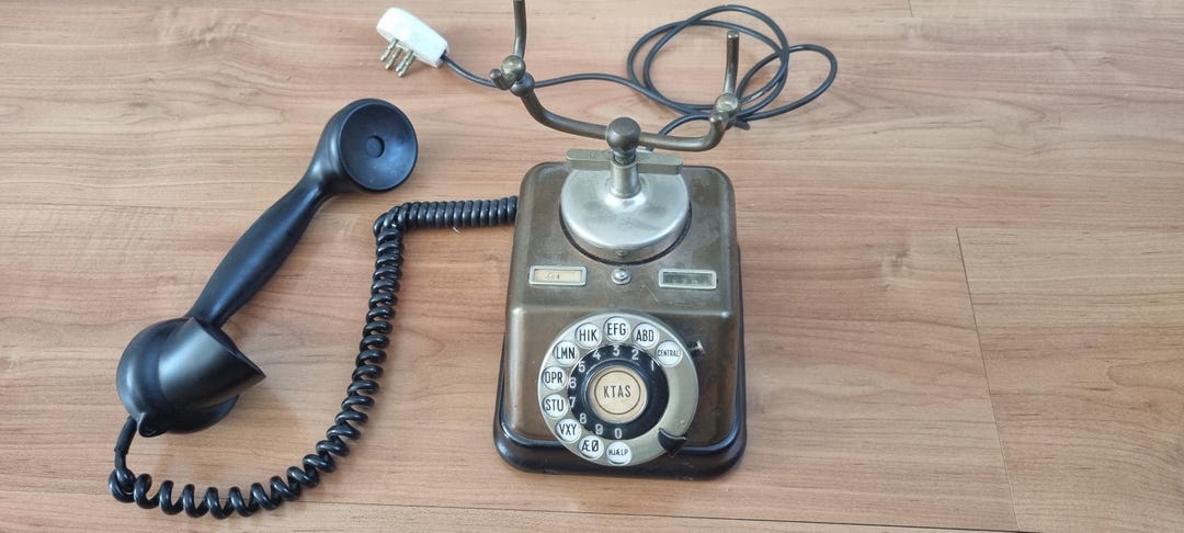 Old Copper Telephone From the 1930s - Etsy