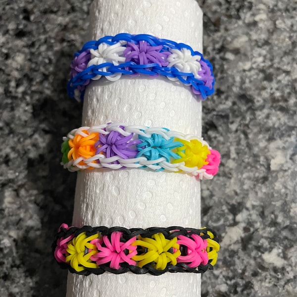 Rainbow Loom Bracelet - Etsy