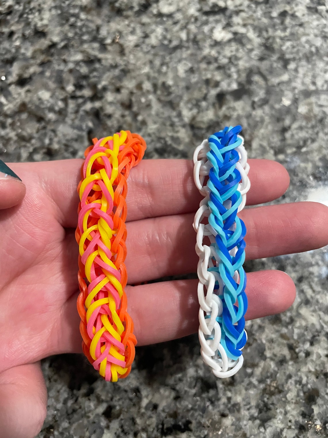 Raindrops Rainbow Loom Bracelet - Etsy