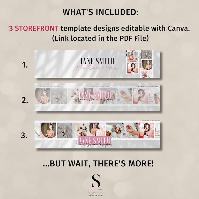 Kit of Amazon Influencer Store Banner and Associate Products Display ...