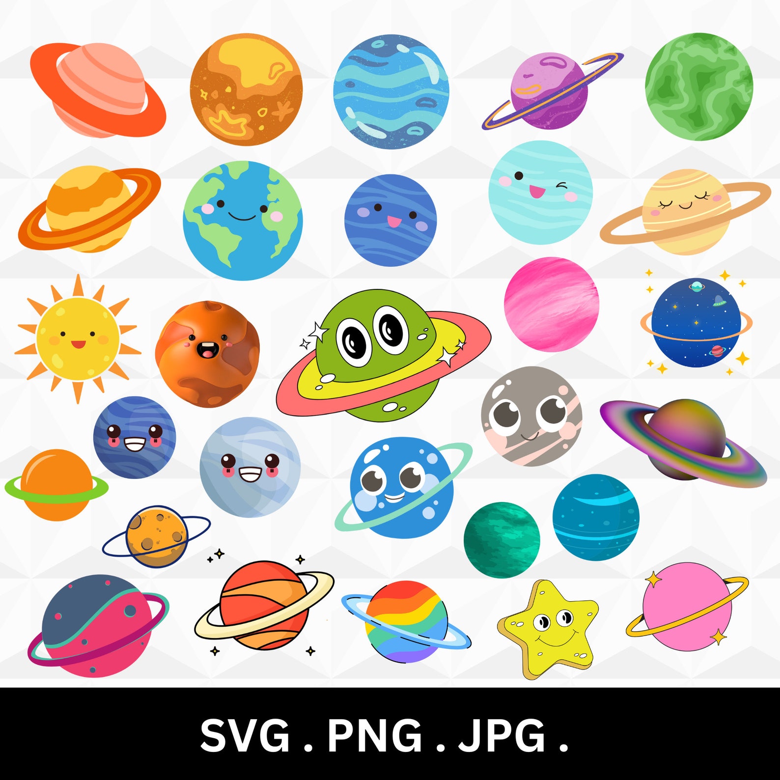 Planets Svg, Outer Space Svg, Solar System Svg, Space Svg, Planets ...