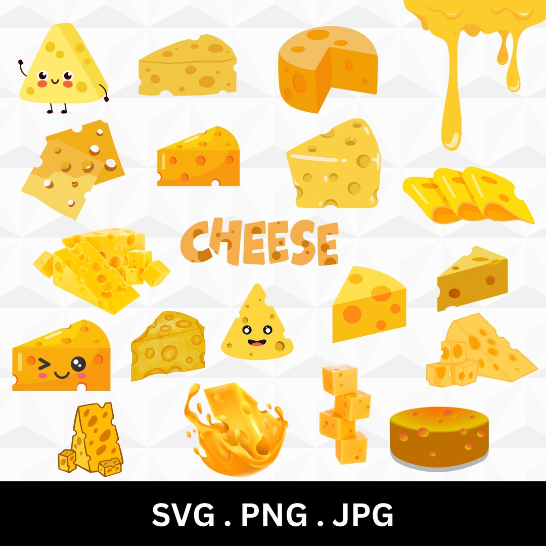 Cheese Svg, Cheese Png, Cheese Clipart, Cheese Lover, Food Svg, Cheese ...
