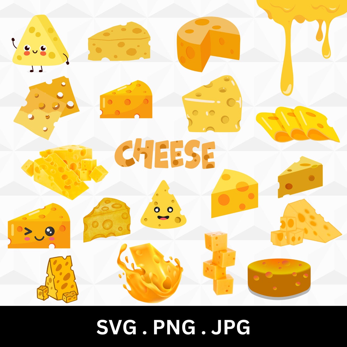 Cheese Svg, Cheese Png, Cheese Clipart, Cheese Lover, Food Svg, Cheese ...