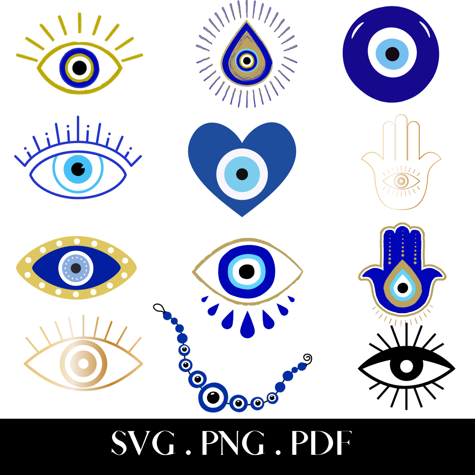 Evil Eye Svg Bundle, Evil Eye Protection SVG, PNG, Turkish Eye Svg, Evil Eye Png. - Etsy