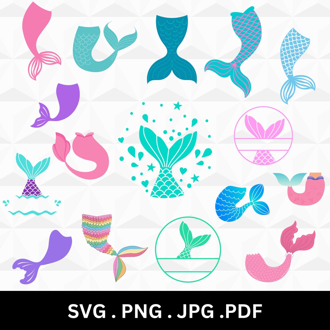 Mermaid Tail Svg, Mermaid Tail Clipart, Mermaids Svg, Mermaid Tail Png ...