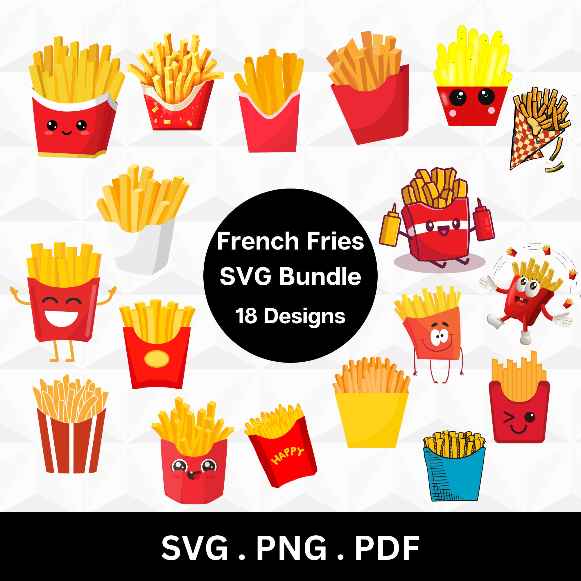French Fries Svg, French Fries PNG, French Fries Clipart, Food Svg ...