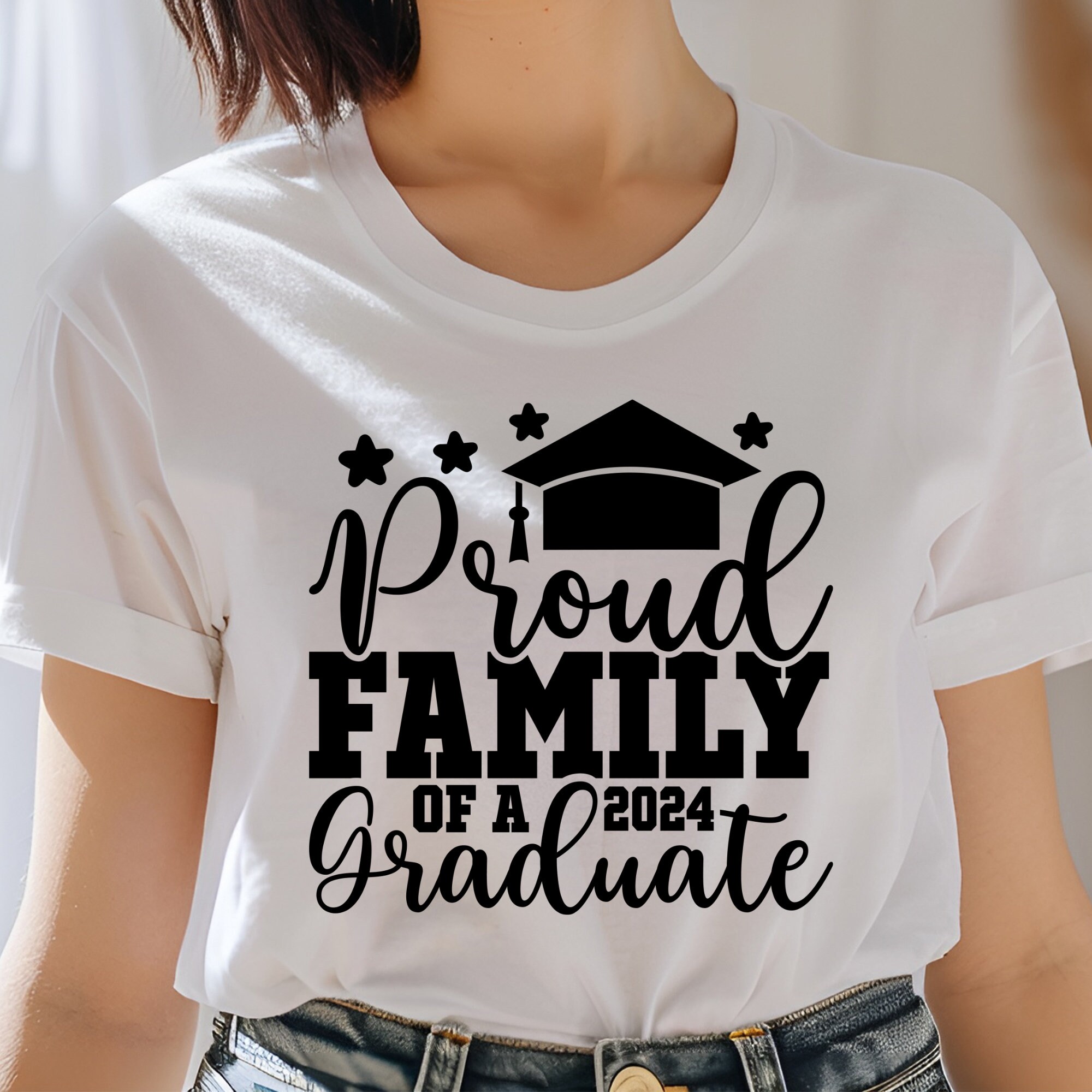 Proud Family of a 2024 Graduate Svg, 2024 Graduation Svg, Proud ...