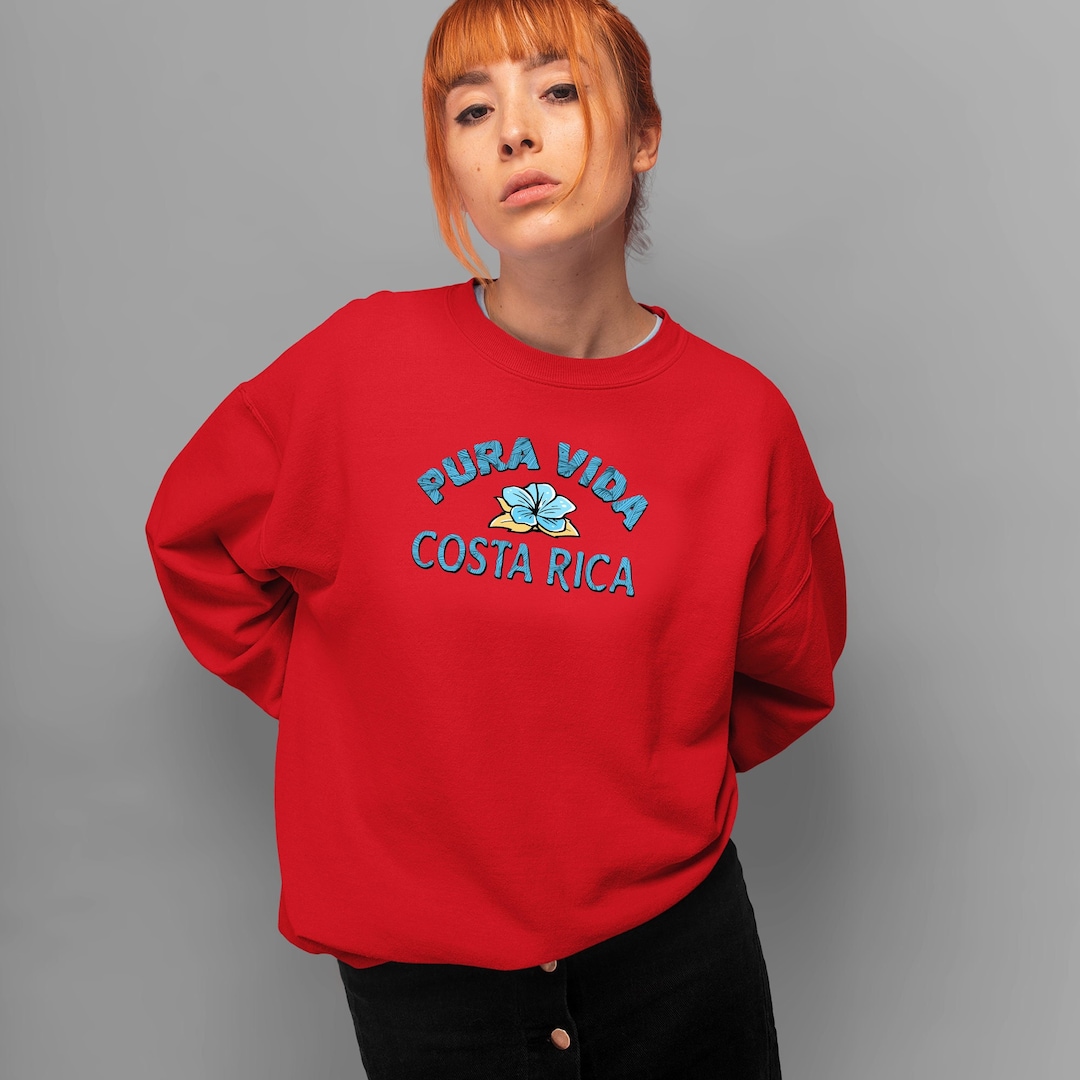 Costa Rica Pura Vida Crewneck Sweatshirt, Costa Rica Sweatshirt, Costa ...