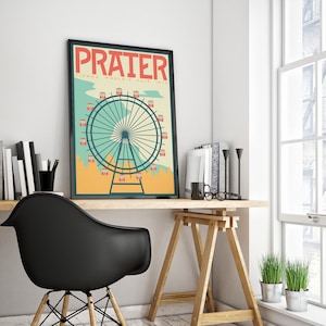 Prater Art Print, Vienna, Poster, Prater, Vienna World's Fair, Gift for ...