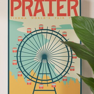 Prater Art Print, Vienna, Poster, Prater, Vienna World's Fair, Gift for ...