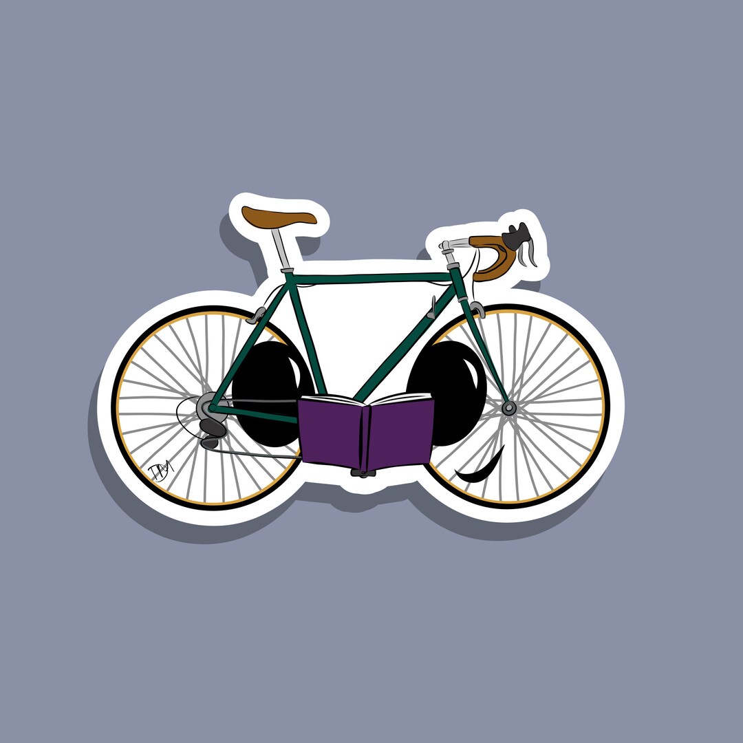 Sticker Bicycle Reading Sticker Matte Vinyl Sticker Road Bike Sticker ...
