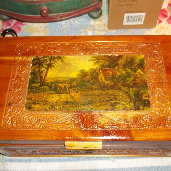 Antique Wooden Chocolate Box - Etsy