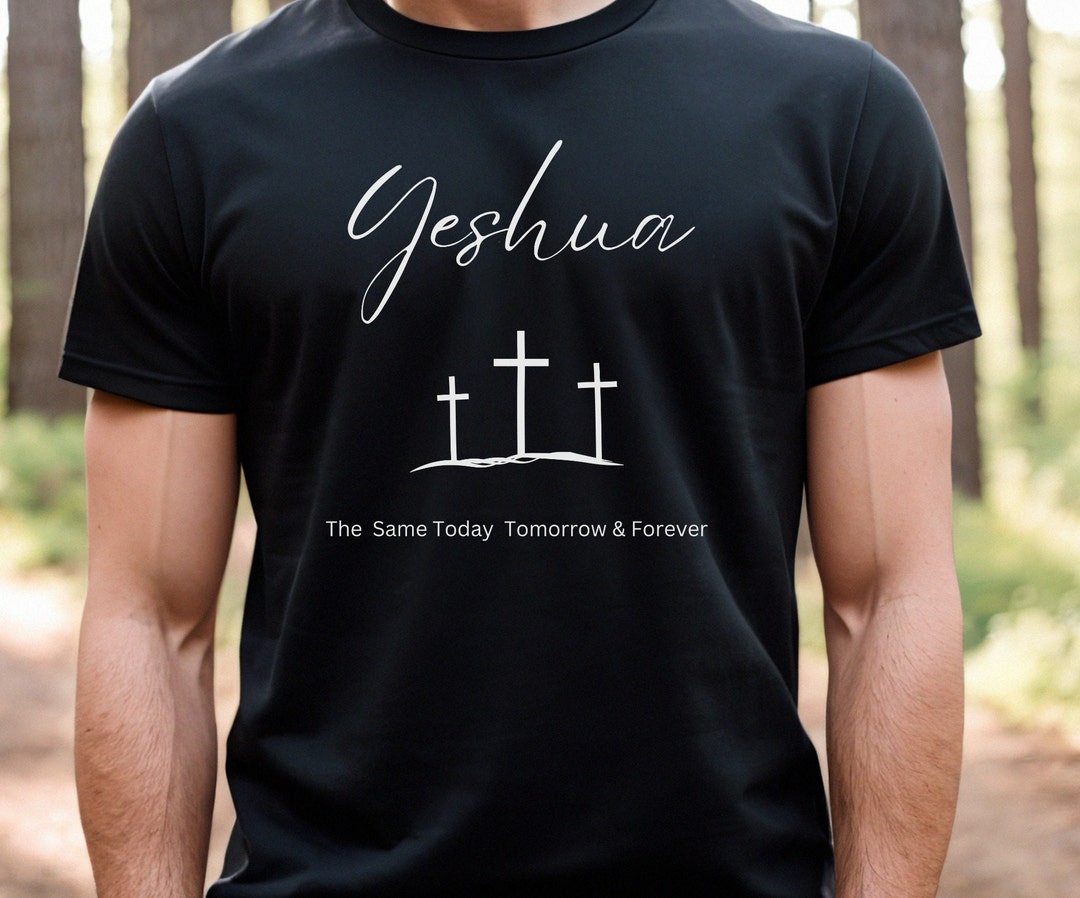 Yeshua Shirt Black, Messianic T-shirt, Religious Shirt, Inspirational ...