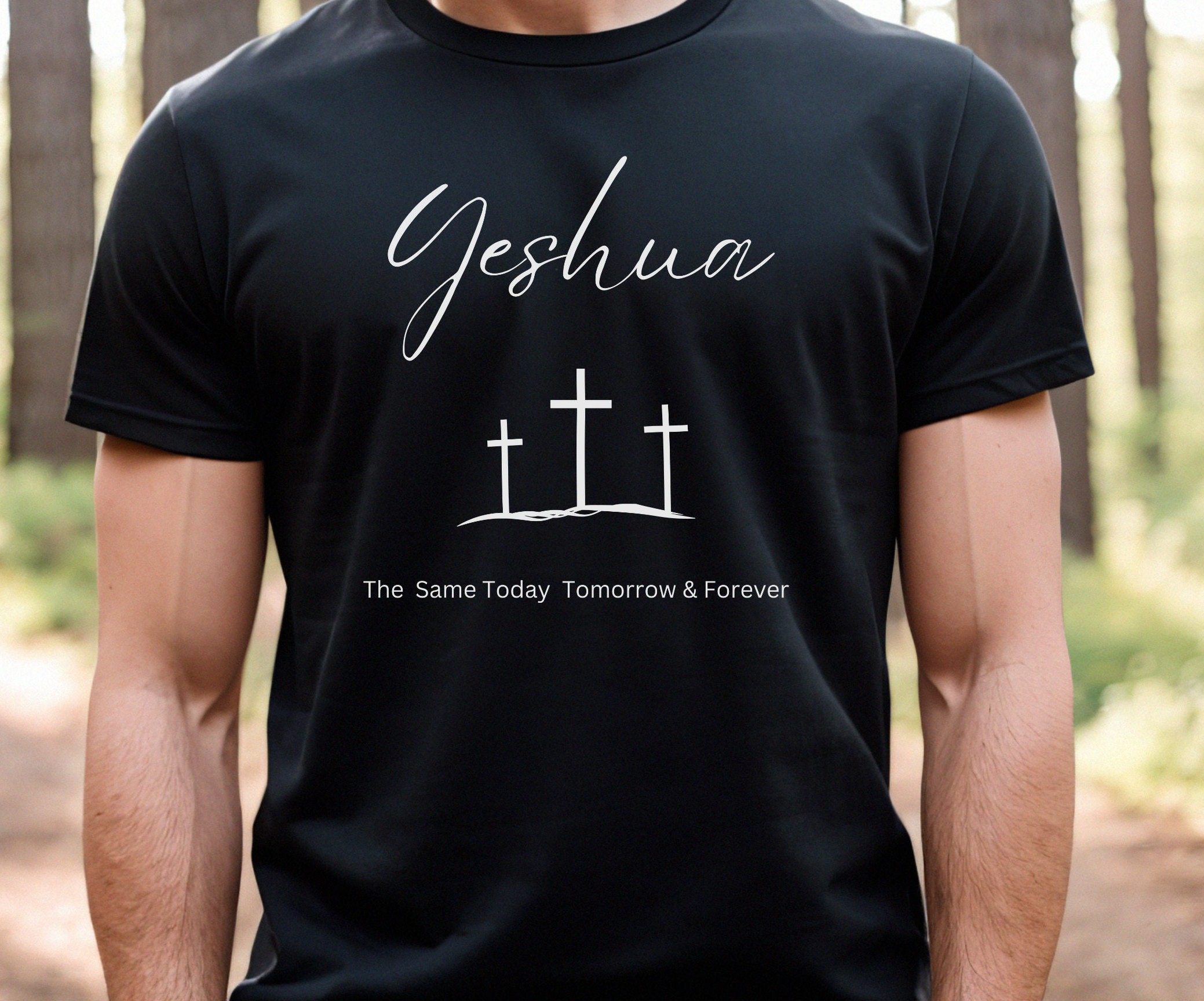 Yeshua Shirt Black Messianic T-shirt Religious Shirt - Etsy