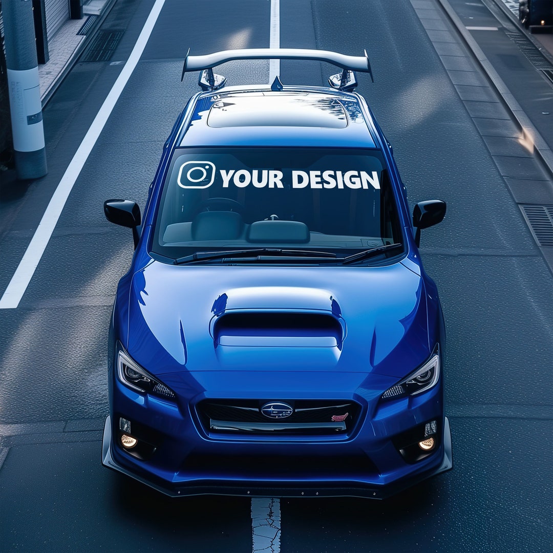 Car Windshield Mockup for Decals | Windshield Sticker Mockup | Sticker ...