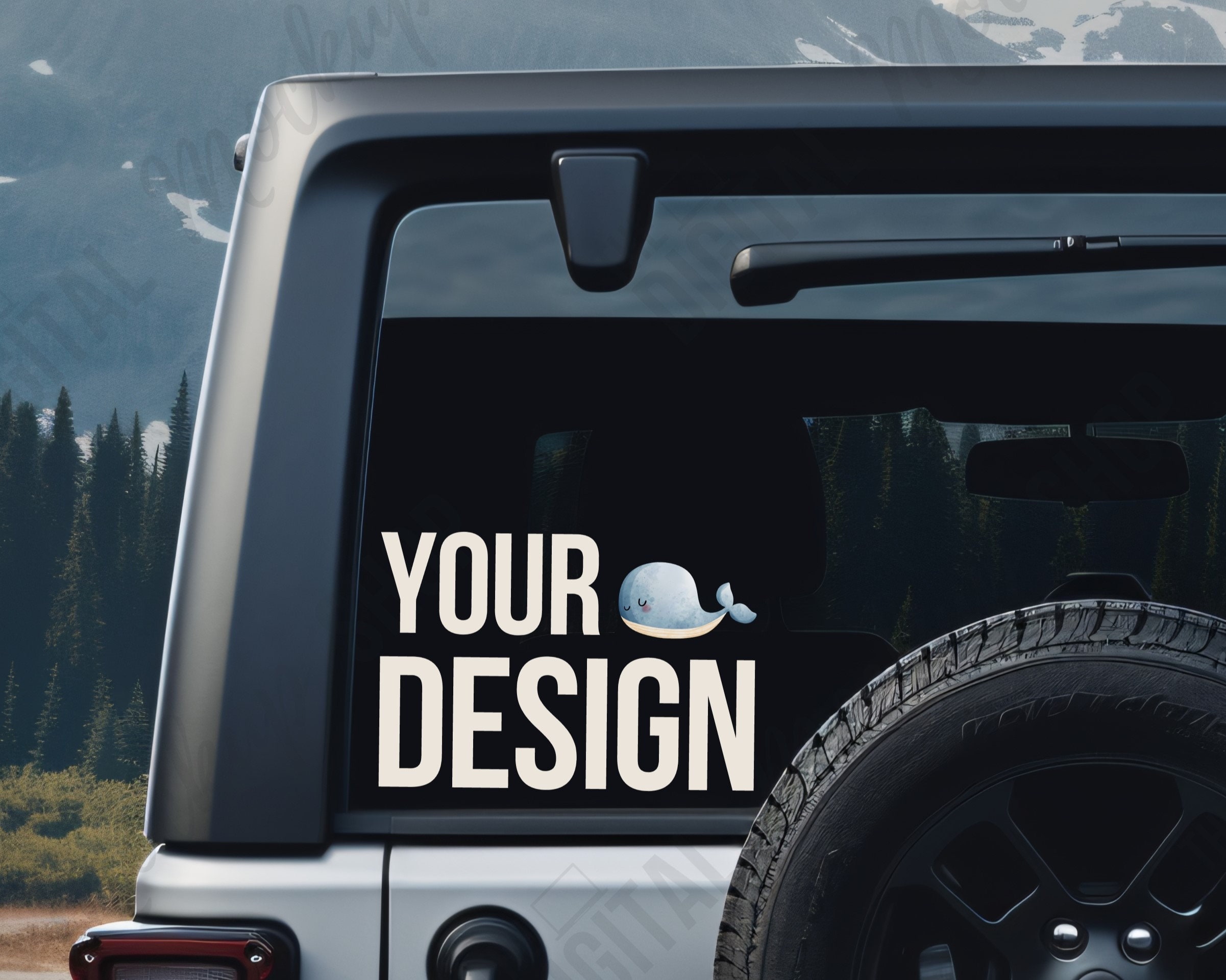 Car Sticker Mockup Decal Sticker Mockup Jeep Mockup SUV - Etsy