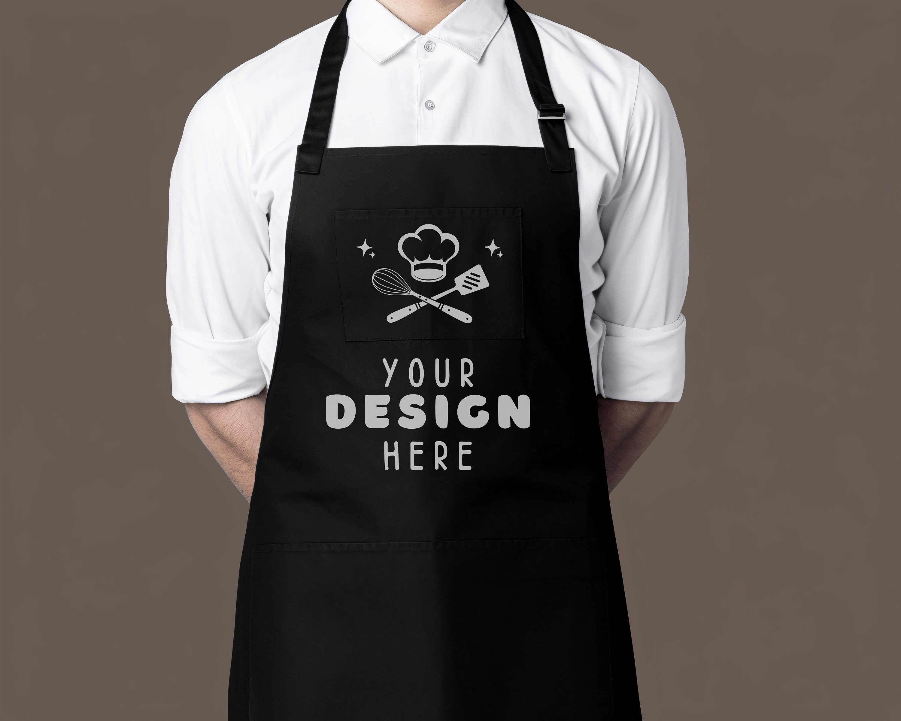 Black Apron Mockup Kitchen Apron Mockup Chef Apron Mockup Barista Apron ...
