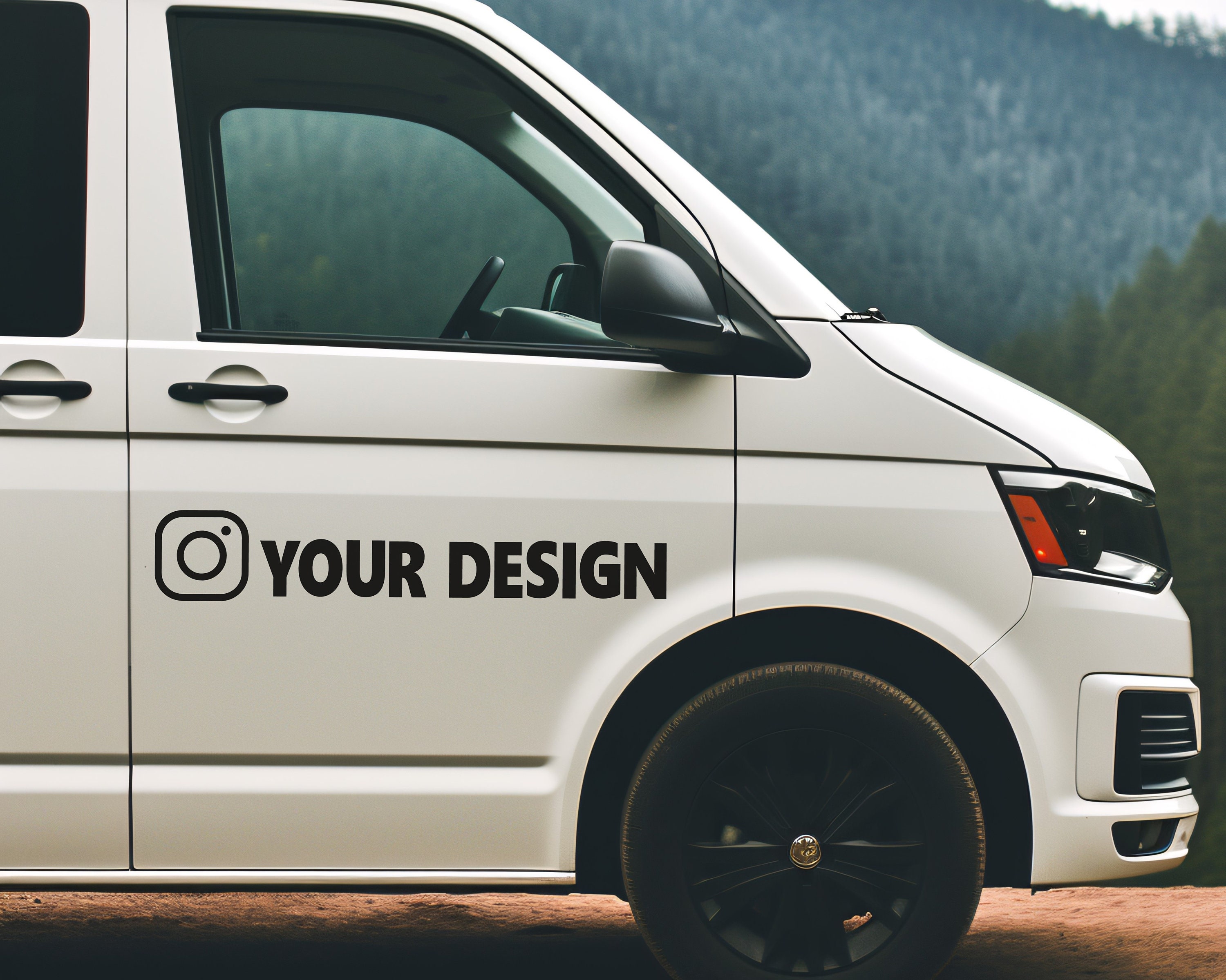 2x Van Mockup Sticker Car Mockup Vinyl Decal Mockup Car - Etsy