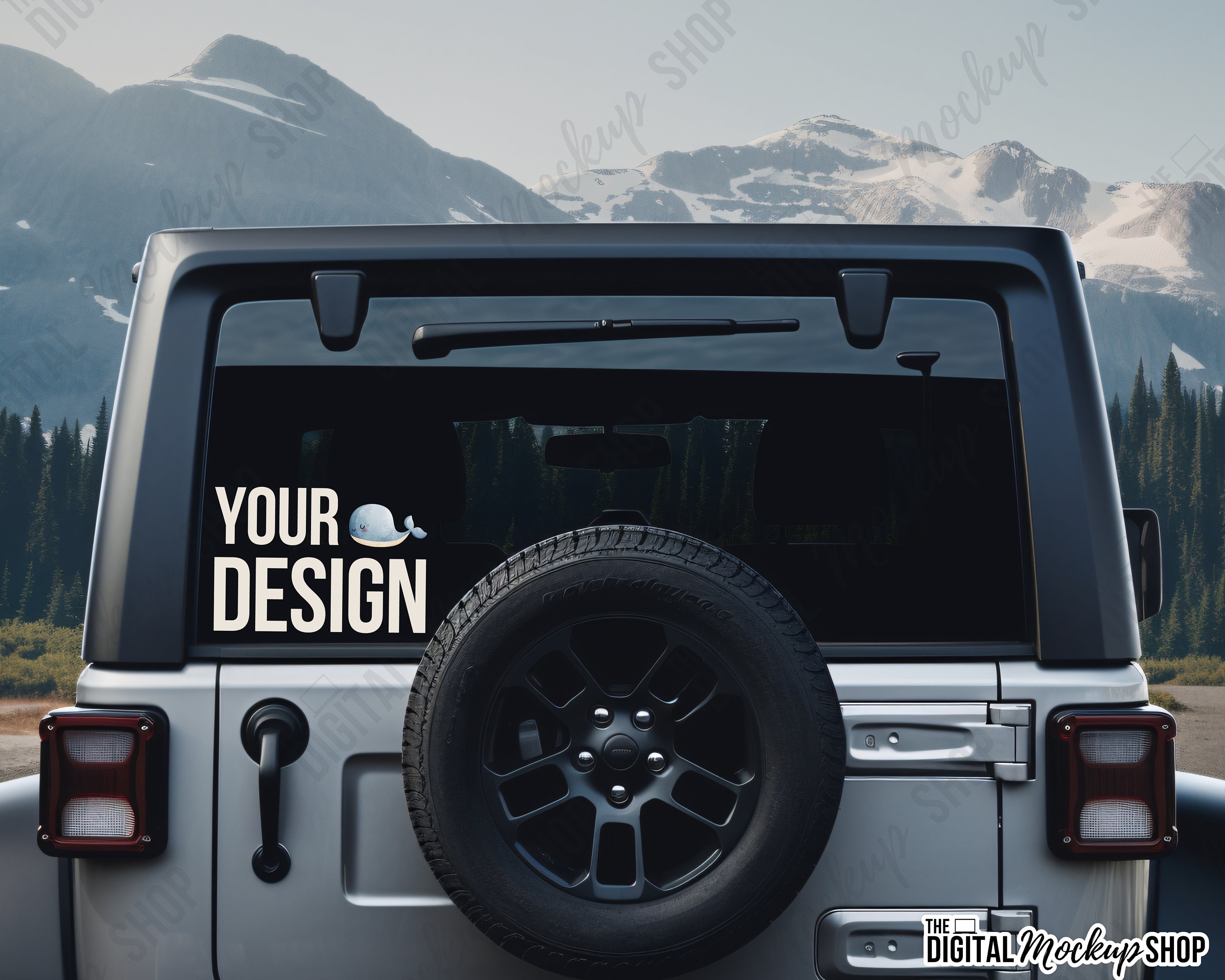 Car Decal Mockup: SUV Window Sticker (digital JPG IMAGE) - Etsy