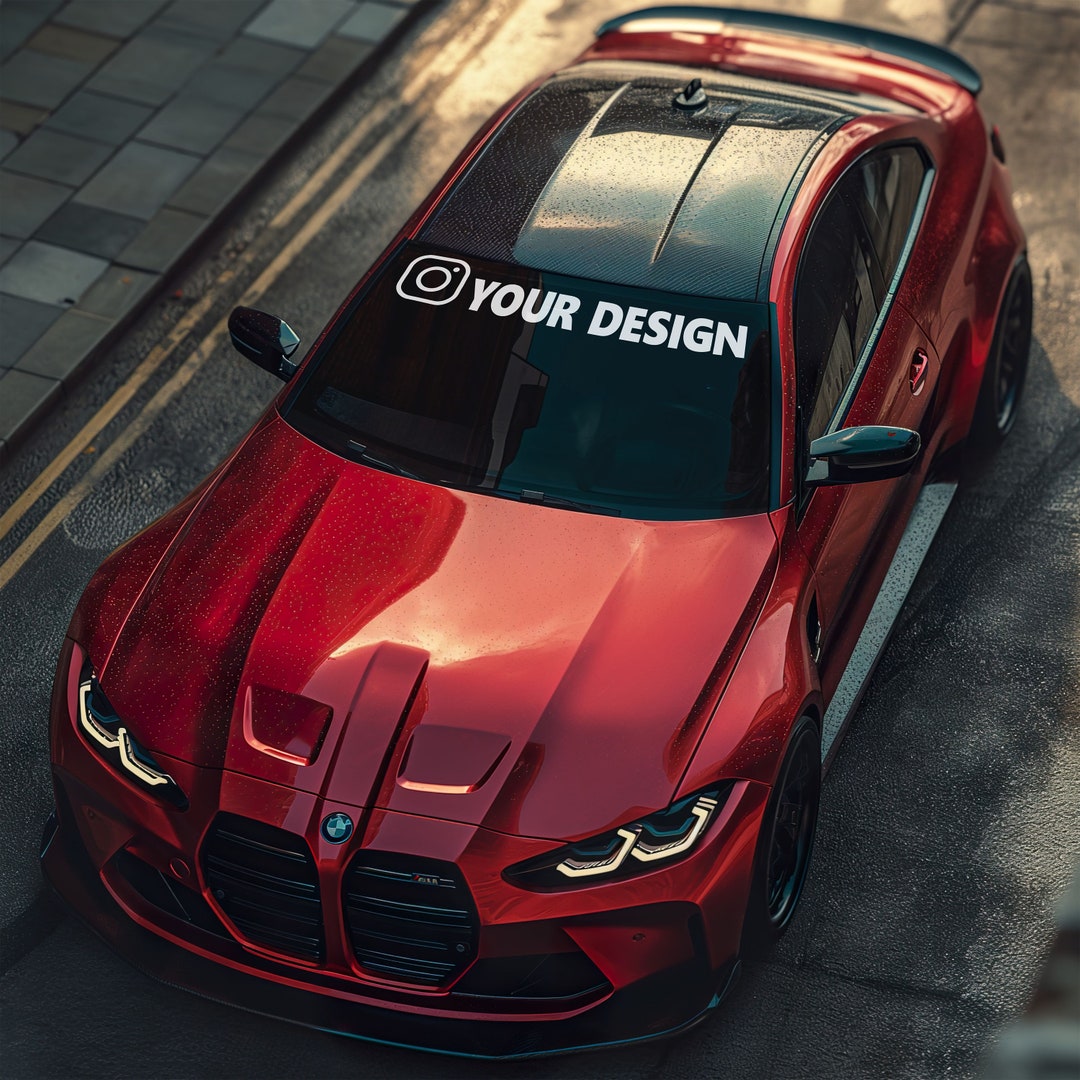 Car Windshield Mockup for Decals | Windshield Sticker Mockup | Sticker ...