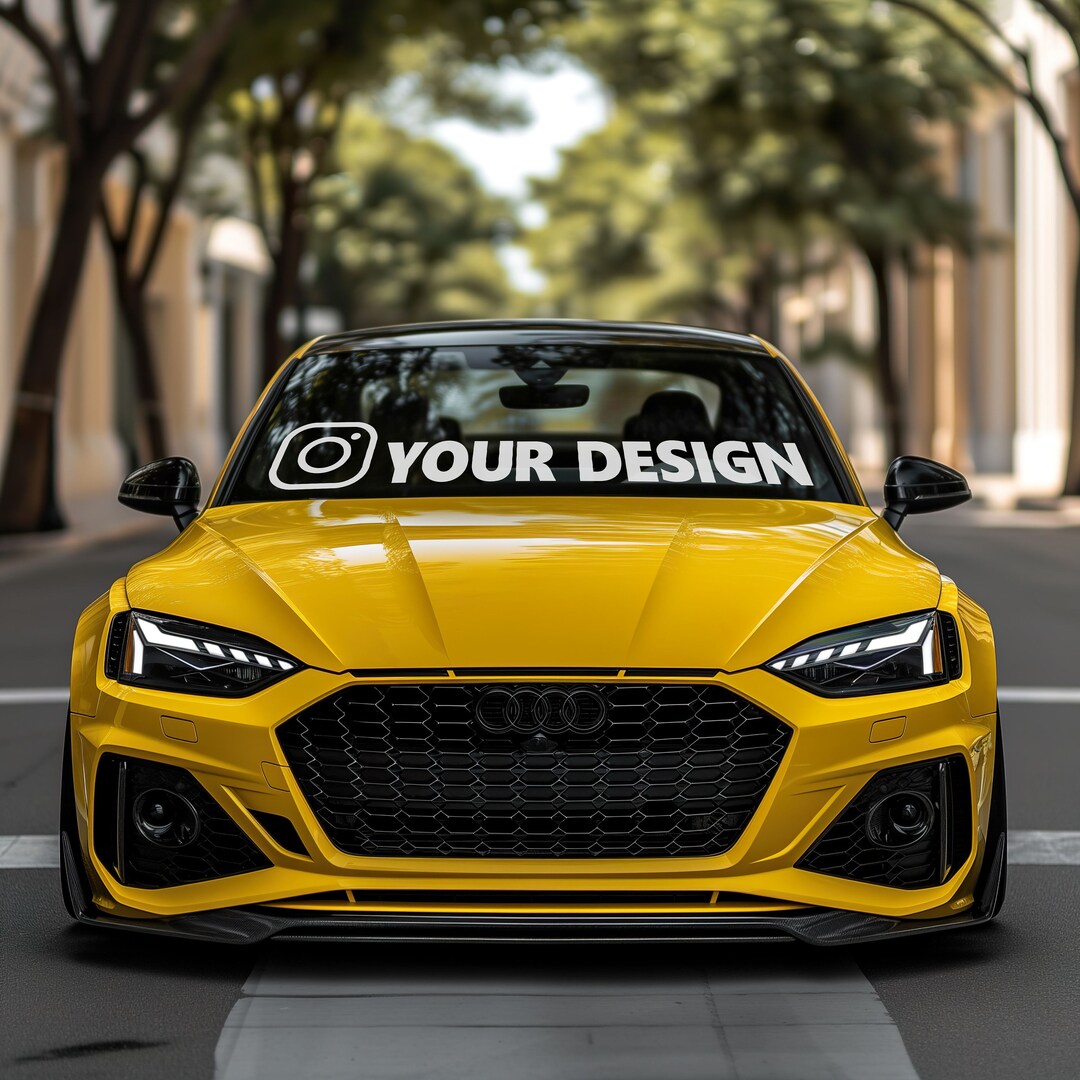 Car Windshield Mockup for Decals | Windshield Sticker Mockup | Sticker ...