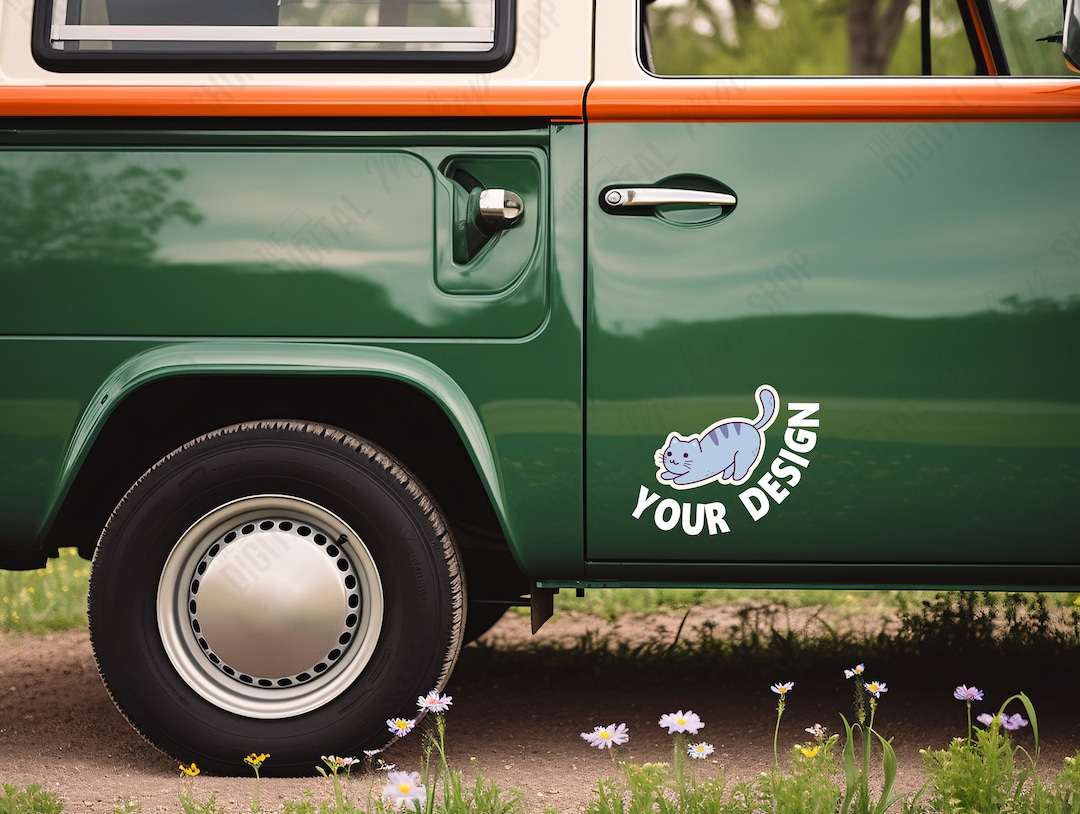 Car Sticker Mockup | Van Mockup | Vehicle Mockup | Minivan Mockup | Car ...