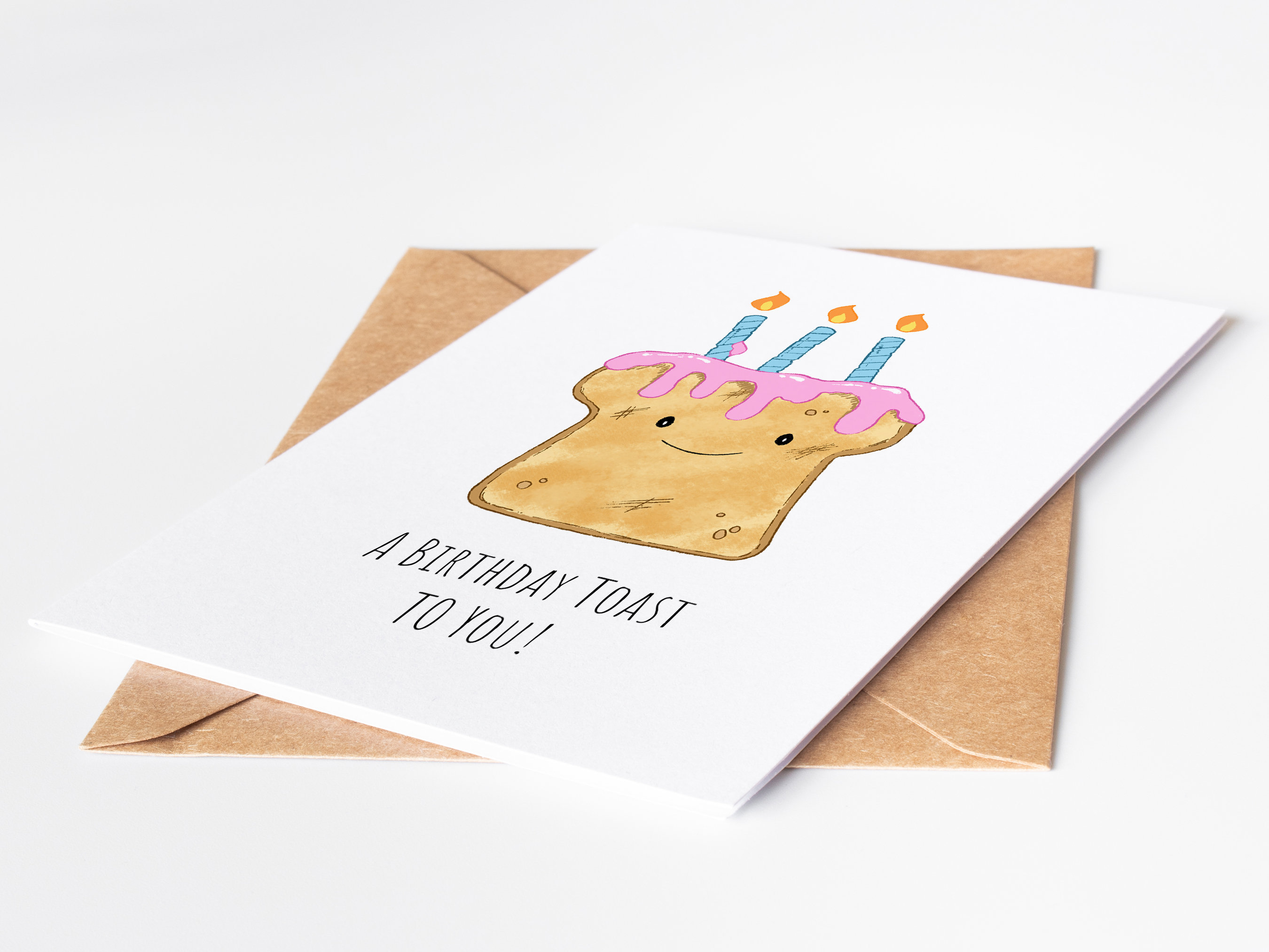 Printable Birthday Toast Card | Digital Greeting Card | Instant ...