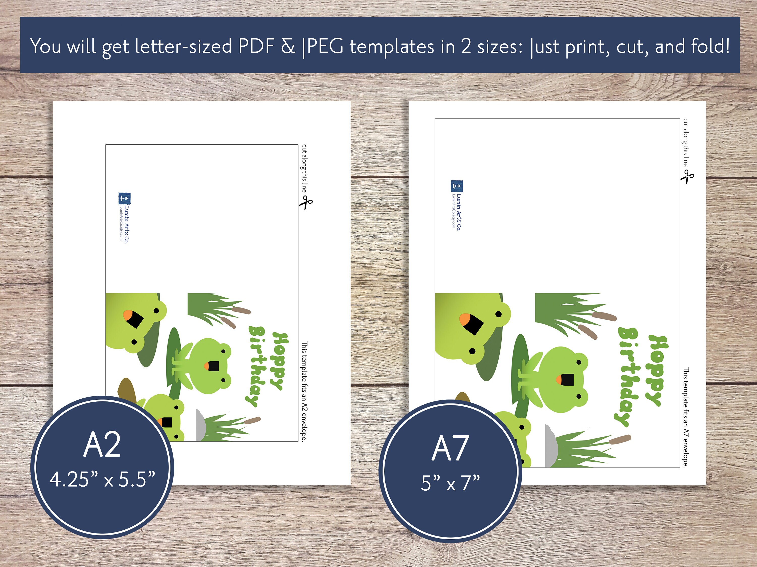 Printable Frog Birthday Card Digital Greeting Card Instant Download - Etsy