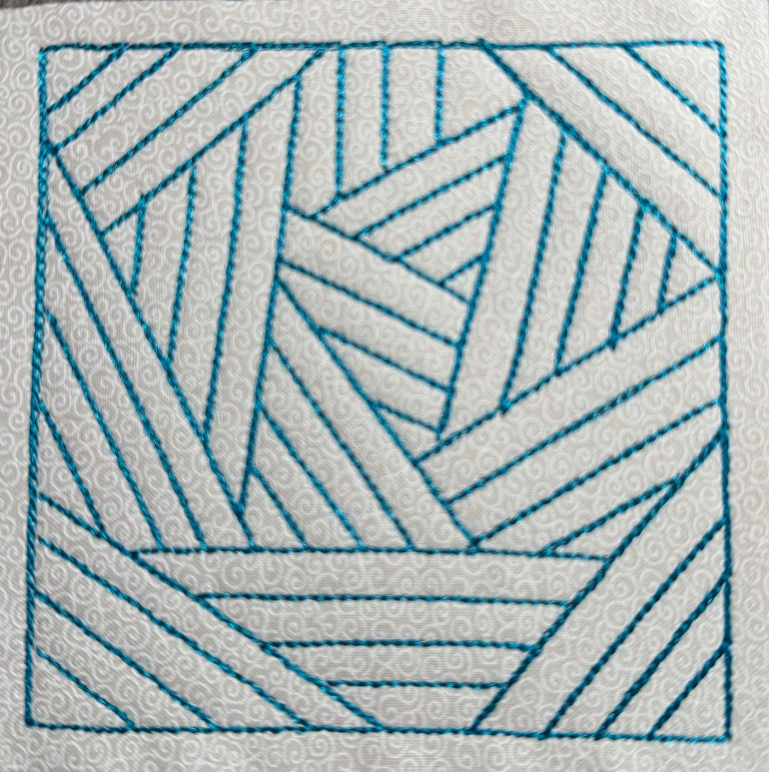 Contemporary Style Quilt Digital Block Quilt Block Pattern Embroidery ...