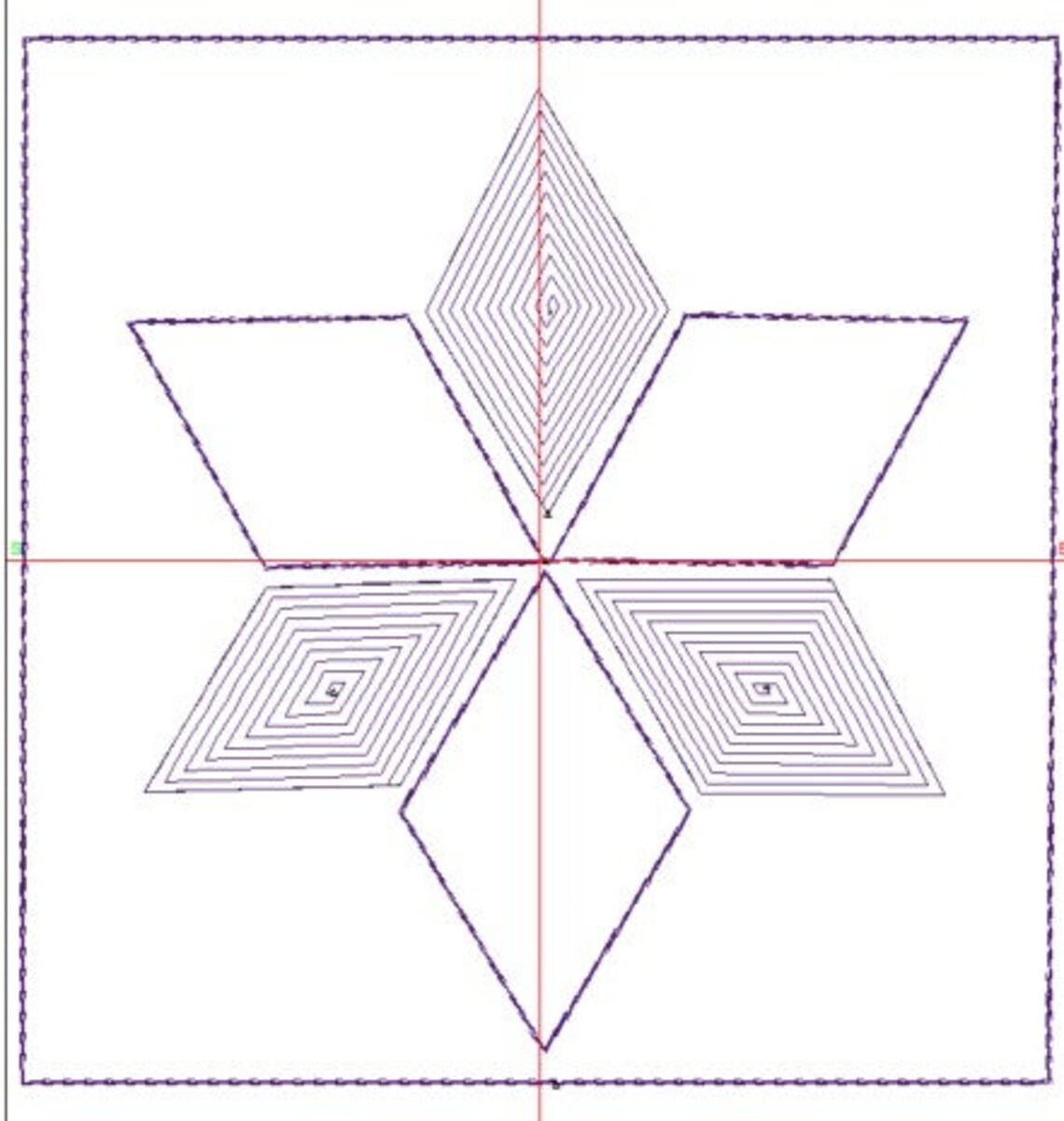 Traditional 6 Point Star Quilt Digital Block Quilt Block Pattern ...