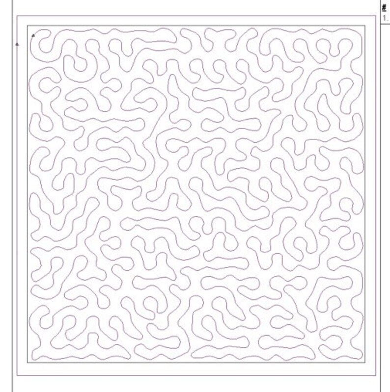 Traditional Stipple Style Quilt Digital Block Quilt Block Pattern ...