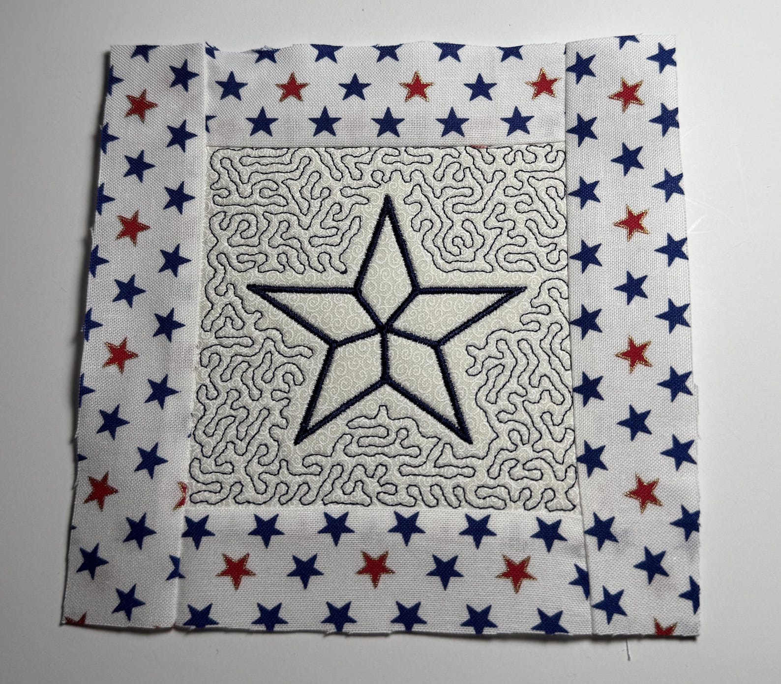 Traditional Star Quilt Block Embroidery Design (digital Download) - Etsy