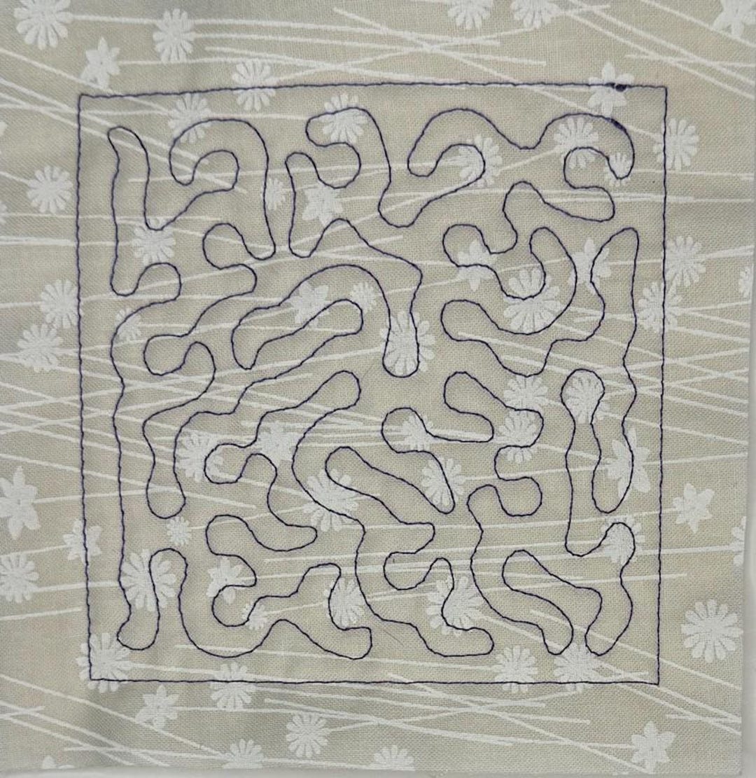 Stipple Quilt Block: Traditional Embroidery Pattern (digital Download ...