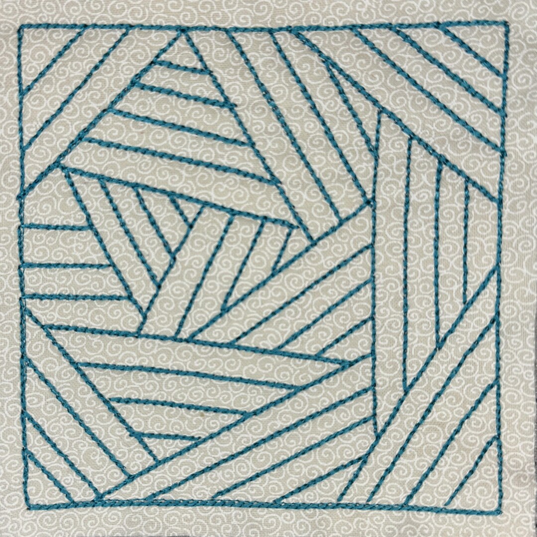 Contemporary Quilt Digital Block Quilt Block Pattern Embroidery. Quilt ...