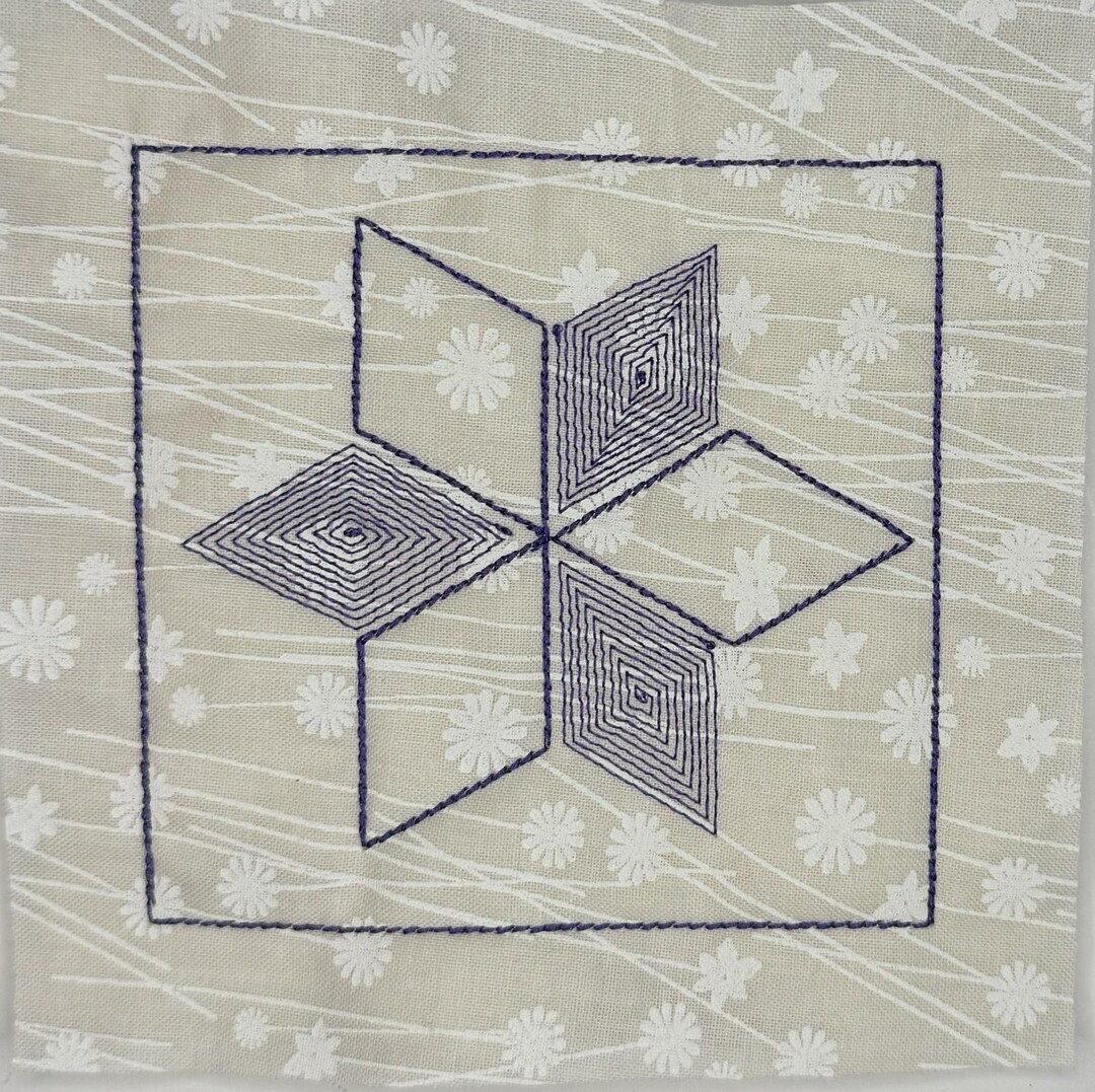 Traditional 6 Point Star Quilt Digital Block Quilt Block Pattern ...