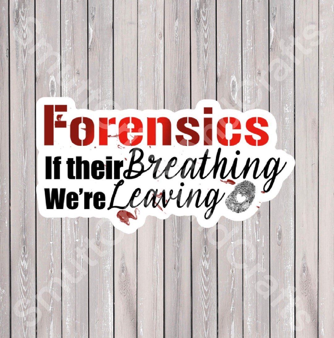 Forensics Sticker True Crime - Etsy