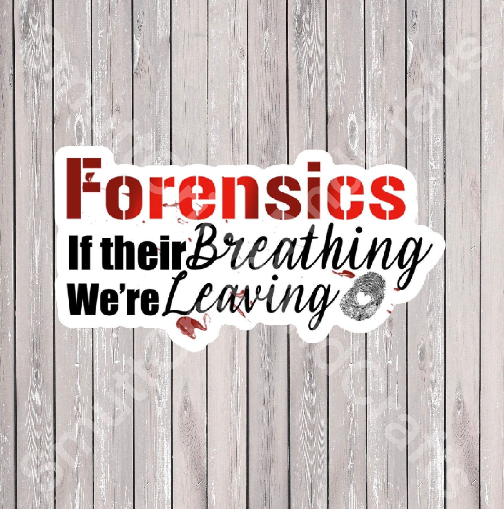 Forensics Sticker True Crime - Etsy