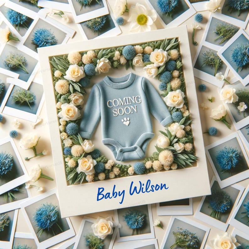 Baby Coming Soon Digital Pregnancy Announcement - Editable - Etsy