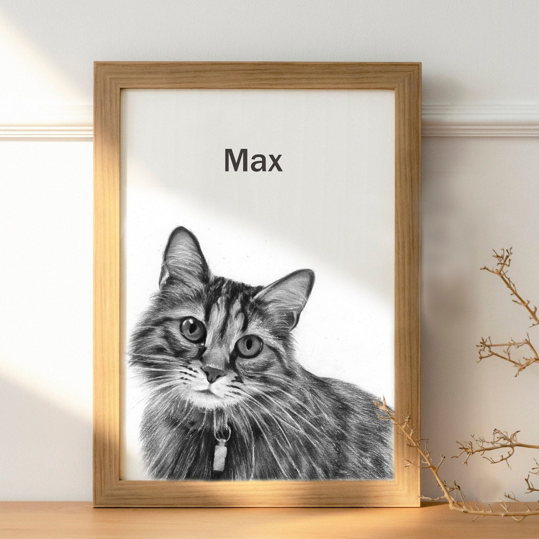 Custom Pet Portrait, Family Pet Portrait, Personalized Pet Portrait ...