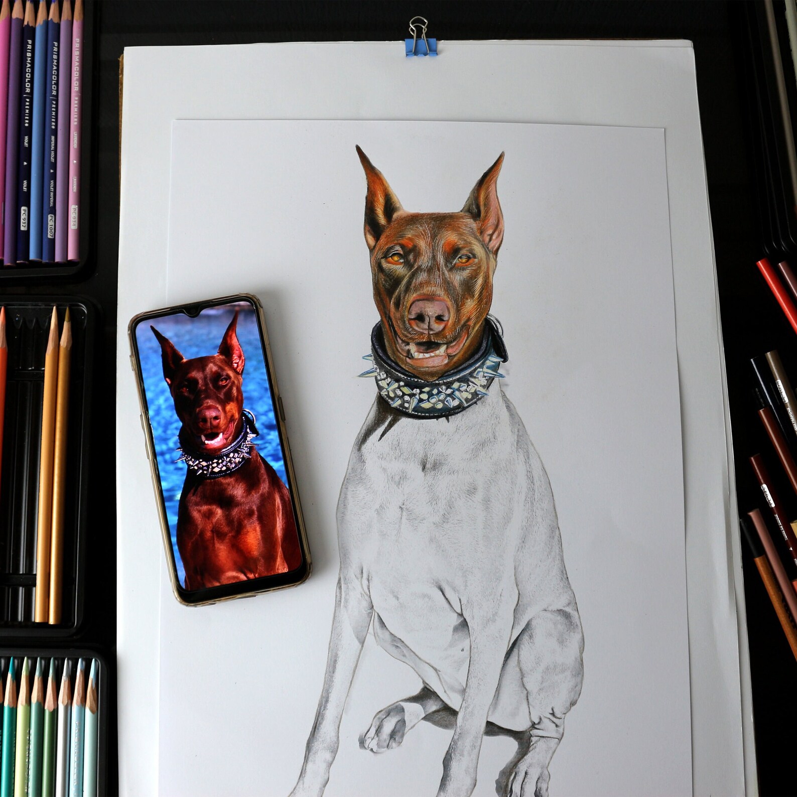 Pet Portrait Custom Dog / Original Pet Drawing: Turn Your Pet's Photo ...