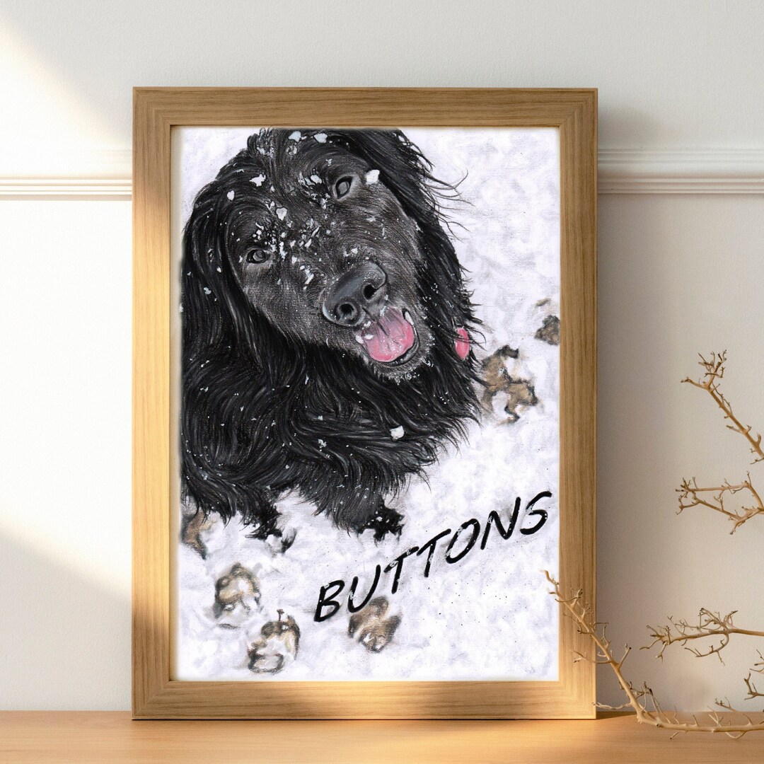 Handmade Pet Portrait, Family Pet Portrait, Custom Pet Portrait From ...