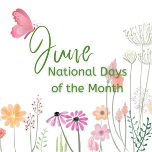 June National Days of the Month / Digital Download for Social - Etsy